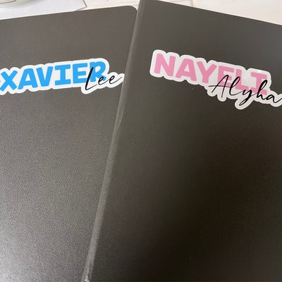 Waterproof Name Decal Personalized Vinyl Sticker FULL NAME STICKER ...