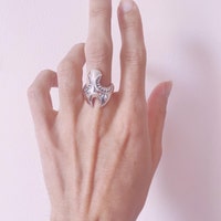 Sci Fi Ring, Spaceship, Geek Ring, Mens Statement Ring, Alien Ring ...