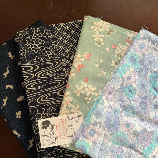 Japanese Fabric Kintsugi Inspired Colorful -50cm- Japanese Fabrics ...