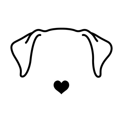 Custom Dog Ear DIGITAL FILE, Minimalist Pet Art, Dog Ear Outlines ...