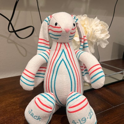 Plush Bunny From YOUR Baby's Hospital Receiving Blanket - Etsy
