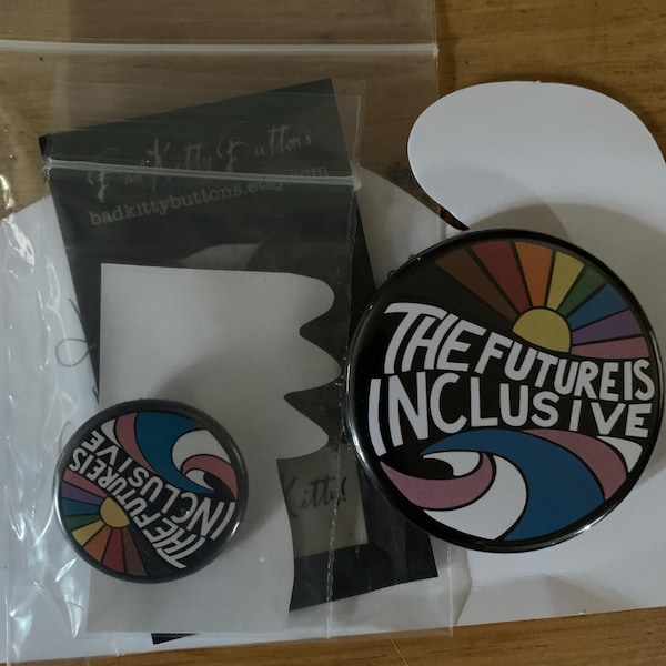 Inclusive Button or Magnet, Inclusivity, Trans Pin, Trans Button, We ...
