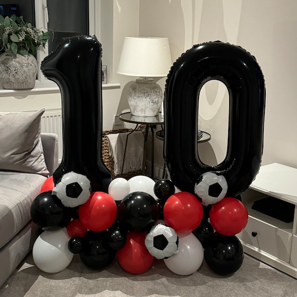 Customisable Double Digit Balloon Sculpture, Choose Your Own Colours ...