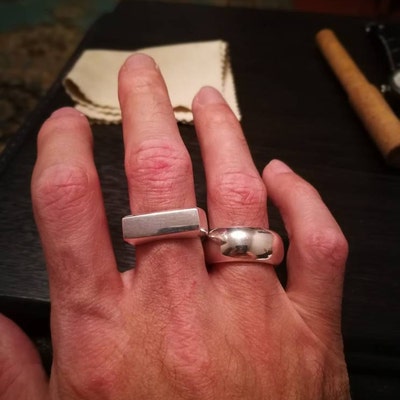 Minimalist Sterling Silver dome Ring / Made in Australia - Etsy