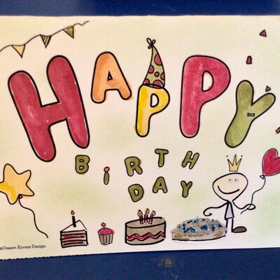 Teacher Birthday Card Happy Birthday to an Amazing Teacher Digital ...