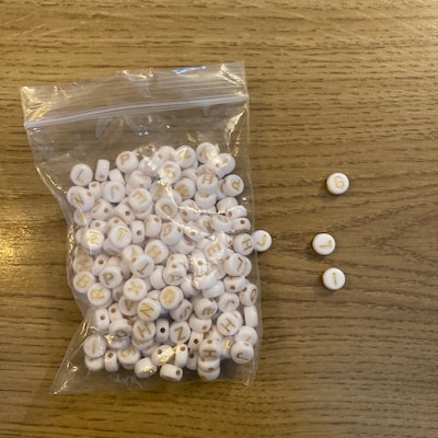 200pcs Assorted Loose Round Flat DIY Spacer White Black Silver - Etsy