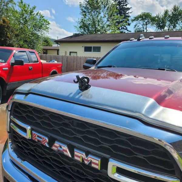 4th & 5th Gen 09+ Hood Ram Head Badge Ornament Emblem Fits Ram ...