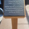 Wooden Memorial Post & Plaque With Engraved Slate Front, for Pets, Tree ...