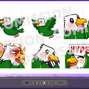 Twitch Emote / Cute Hamster Emotes Pack 1 whoa Eat Heart - Etsy