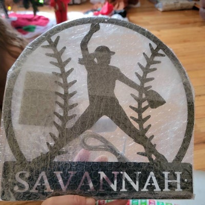 Personalized Softball Pitcher Metal Wall Art With Led Lights, Pitcher ...