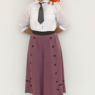 1890s Split Riding Skirt Sewing Pattern Victorian Cycling Skirt ...