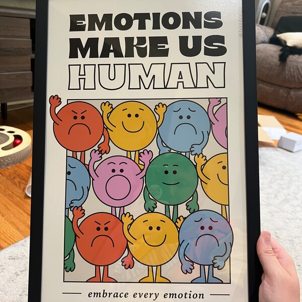 Emotions Make Us Human- 11x17 Print / Wall Art / Poster / Home Decor ...