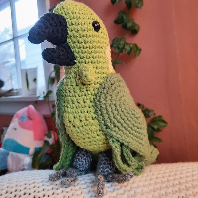 African Grey Parrot Crochet PATTERN USA Terms - Etsy