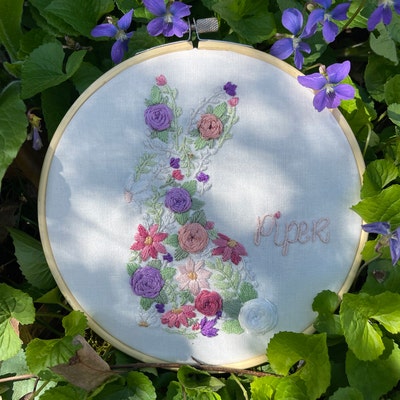 Spring Meadows Embroidery PDF Pattern, Digital Download, Flower Art ...