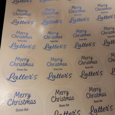 Transparent Metallic Personalised Stickers, Foil Stickers, See Through ...