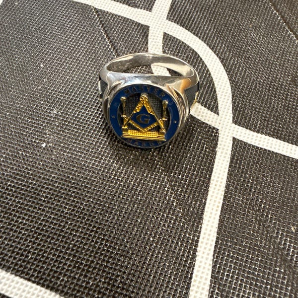 Past Master Ring Signet Ring Masonic Freemason Jewelry Master Mason ...