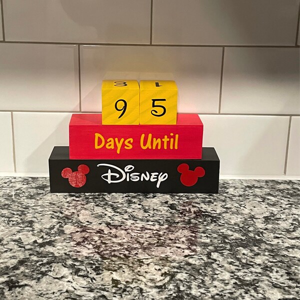 Disney Countdown Blocks - Etsy