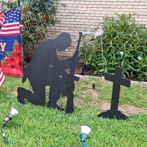 All-weather PVC Fallen Soldier Yard Display - Etsy