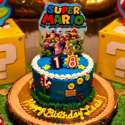 Mario Bros Fondant Cake Topper, Fondant Mario Bros, Mario Bros Party ...