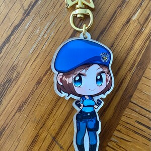 2.5 Acrylic Keychain Metal Gear Solid Meryl Silverburgh and Sniperwolf ...