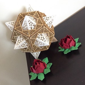Sacred Geometry Model Kit, Makes One Star Orb Dodecahedron, Unique Gift ...
