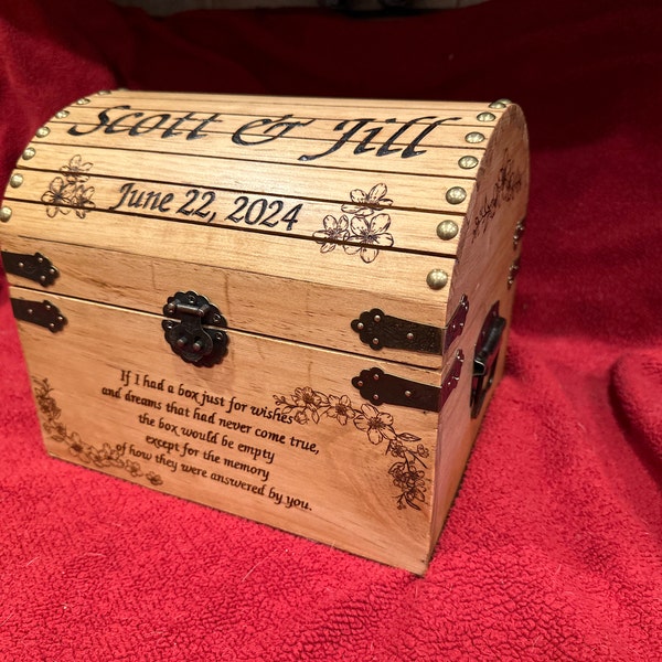 Medium Time Capsule / Keepsake Box Wood Burned Custom Pyrography - Etsy