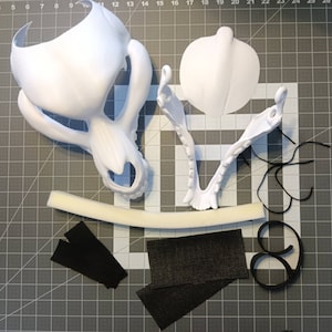 Canine Fox 3D Printed Fursuit Head Base Kit - Etsy