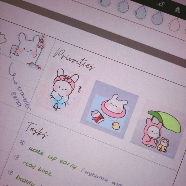 Digital Sticker Book for Goodnotes, PNG Files of Digital Stickers ...