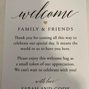 Printed Wedding Reception Thank You Card Personalized Thank You Card ...