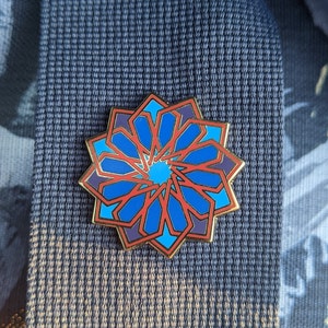 Islamic Art Enamel Pin Muslim Geometry Lapel Pin Cairo Egypt Art ...