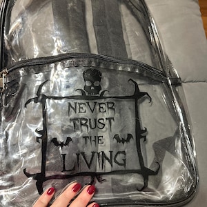 90s Punk Emo Doodles Backpack for Adults or Kids 15 Creepy Cute Clear ...