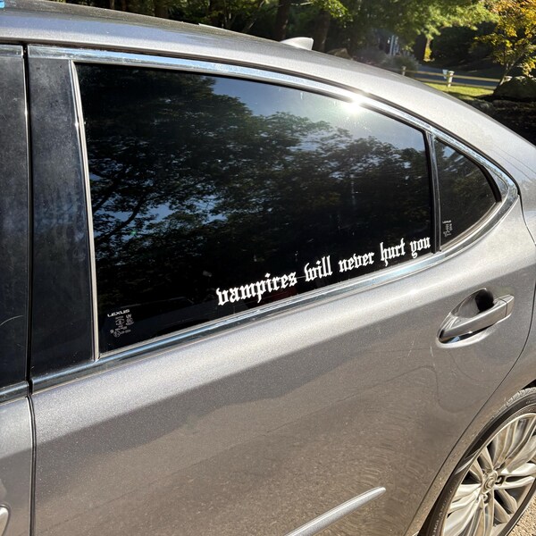 Custom Windshield Decal - Insert Your Own Text Car Decal - Etsy