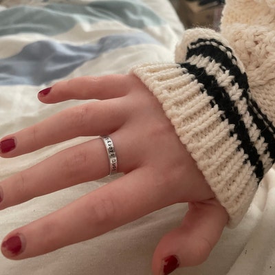 Olivia Rodrigo Inspired Hand Stamped Rings guts Lacy Bad - Etsy