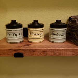 Kitchen Canister Set, Sugar Jar, Flour Jar, Coffee Jar, Rustic Kitchen ...