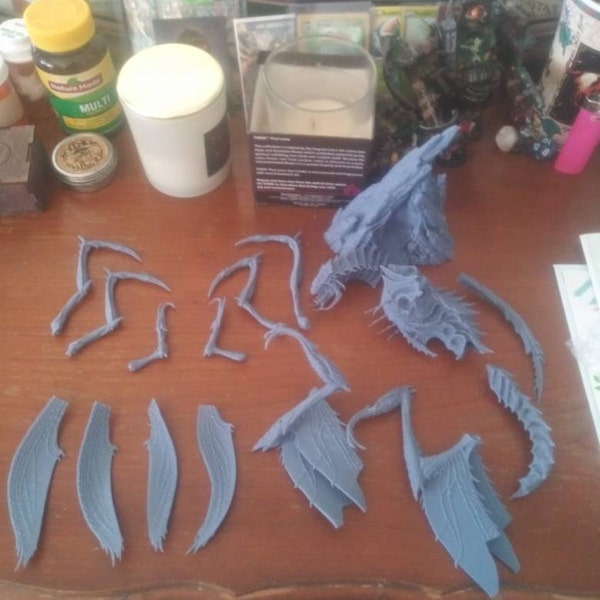 Insectoid Dragon Huge 3D Resin Printed Miniatures - Dungeons and ...