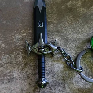 Hand-forged Infinity Sword Metal Infinity Blade Miniature Replica 30cm ...