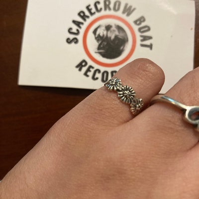 Silver Mushroom Ring Size 2, Cottagecore Ring Size 2 - Etsy