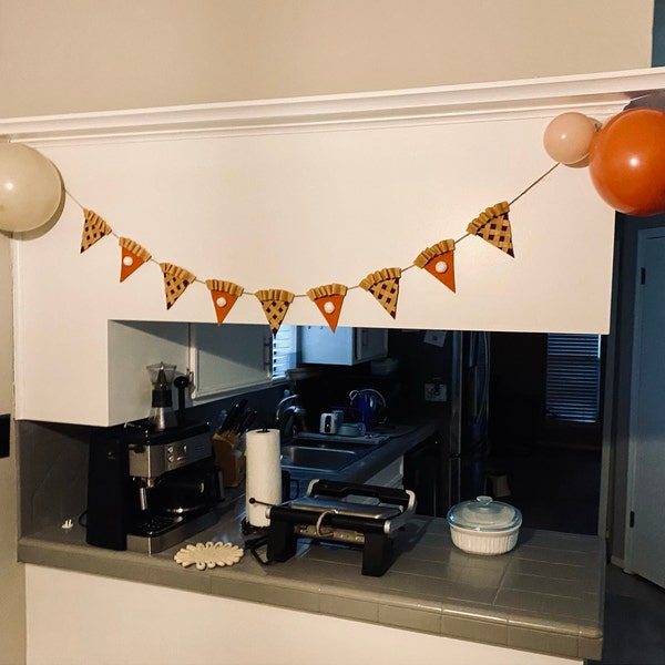 Felt Thanksgiving Pie Banner Garland | Berry and Pumpkin Pie Flags With ...