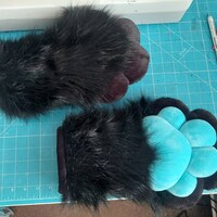 PDF Pattern Download Fursuit 4 Finger Puffy Handpaws, Furry Paws ...