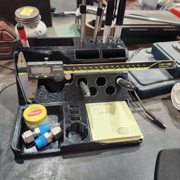 Engineer Desk Organizer, Tool Caddy, Machinist Tool Holder, Calipers ...