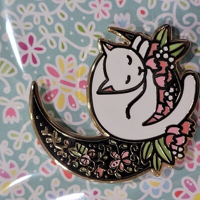 Forest Rabbit Hard Enamel Pin, Kawaii Rabbit Enamel Pin, Cute Rabbit ...