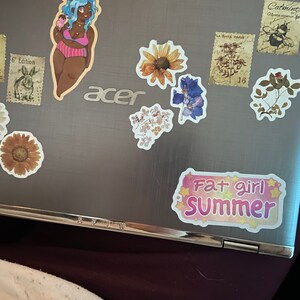 Fat Girl Summer Sticker Set - Etsy