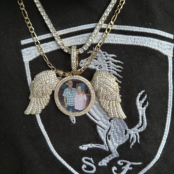 Custom Made Photo Rectangle Necklace & Pendant With Choice of Chains ...