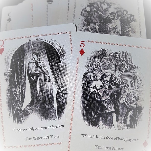 Shakespeare Illustrated Playing Cards - Etsy