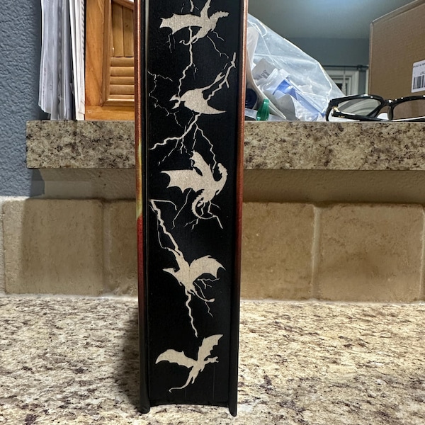 Gold Sprayed Fourth Wing L Iron Flame L Rebecca Yarros L Hardback Book ...