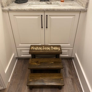 Three Step Stool Extra Large Step Stool - Etsy