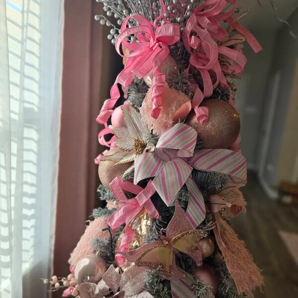 50 Yard Roll - 2.5 Inch Grinch Tree Inspired Wired Christmas Ribbon ...