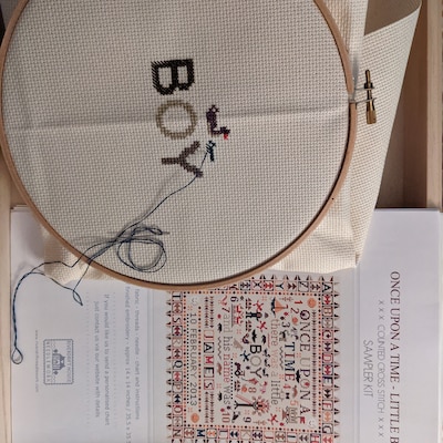 CROSS STITCH KIT Yellow House Sampler by Riverdrift House - Etsy