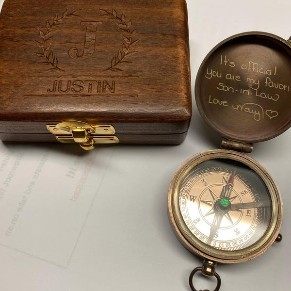 Personalized Compass, Engraved Compass, Custom Compass, Functional ...