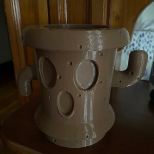 3D Printed Hand-painted Gyroid Lloid Succulent Planter Vase | Etsy